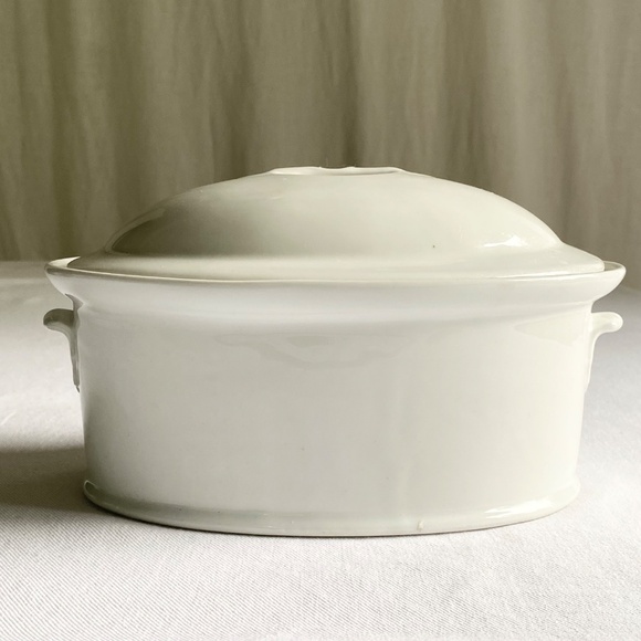 Apilco | Kitchen | Vintage White Porcelain Terrine Casserole Dish With ...